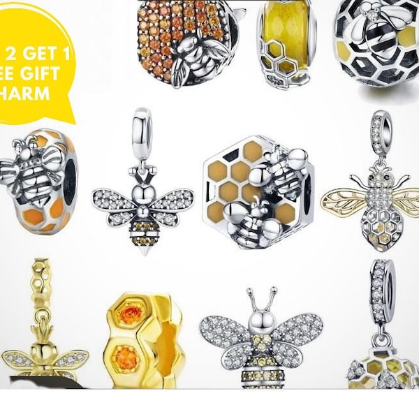 Bee Charm - Etsy