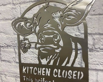 Metal Cow Sign - Etsy