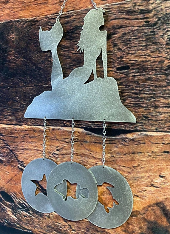 Mermaid Wind Chime Mermaid Chime Mermaid Decor - Etsy