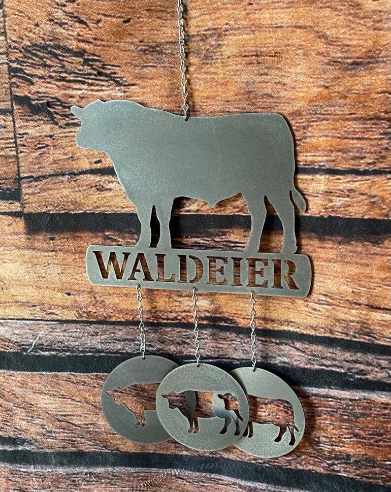 Cow Wind Chime Bull Wind Chime Farmhouse Decor Goat Chime | Etsy
