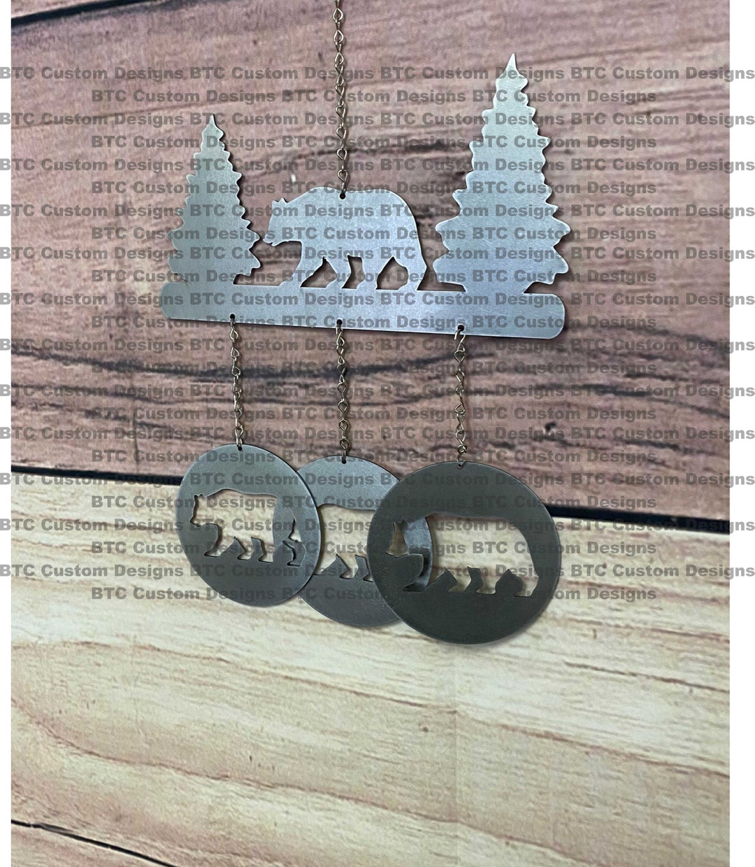 Bear Chime, Bear Wind Chime, Bear Yard Art, Bear Art, Bear, Bear Chimes ...