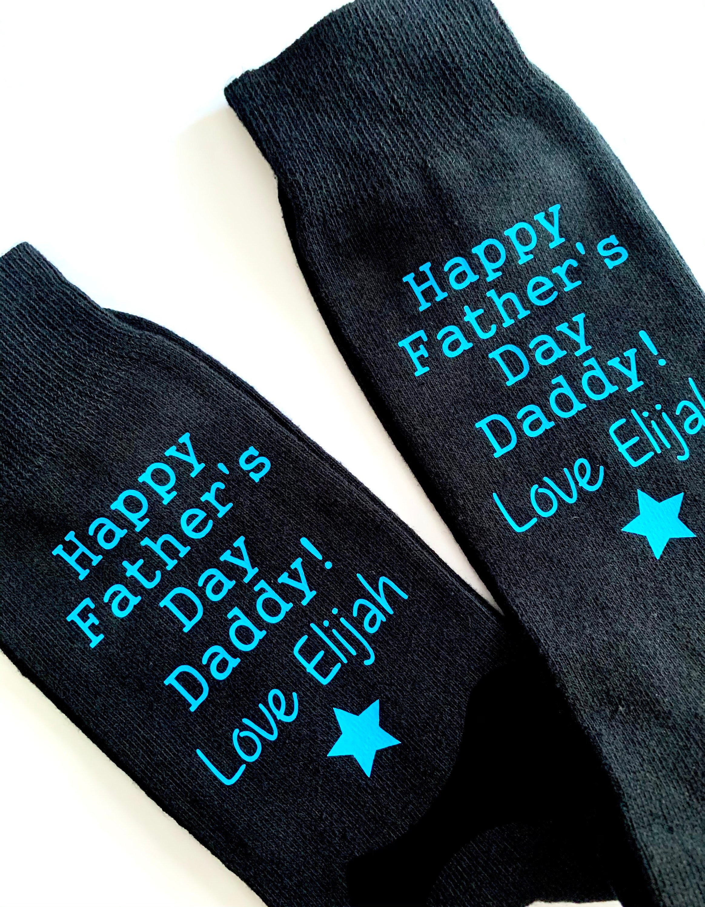 Fathers Day Gift Fathers Day Socks Personalised Socks | Etsy