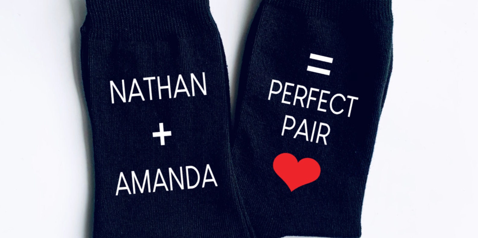 Personalised Perfect Pair Socks, Valentines Gift, Novelty Socks, Couple ...