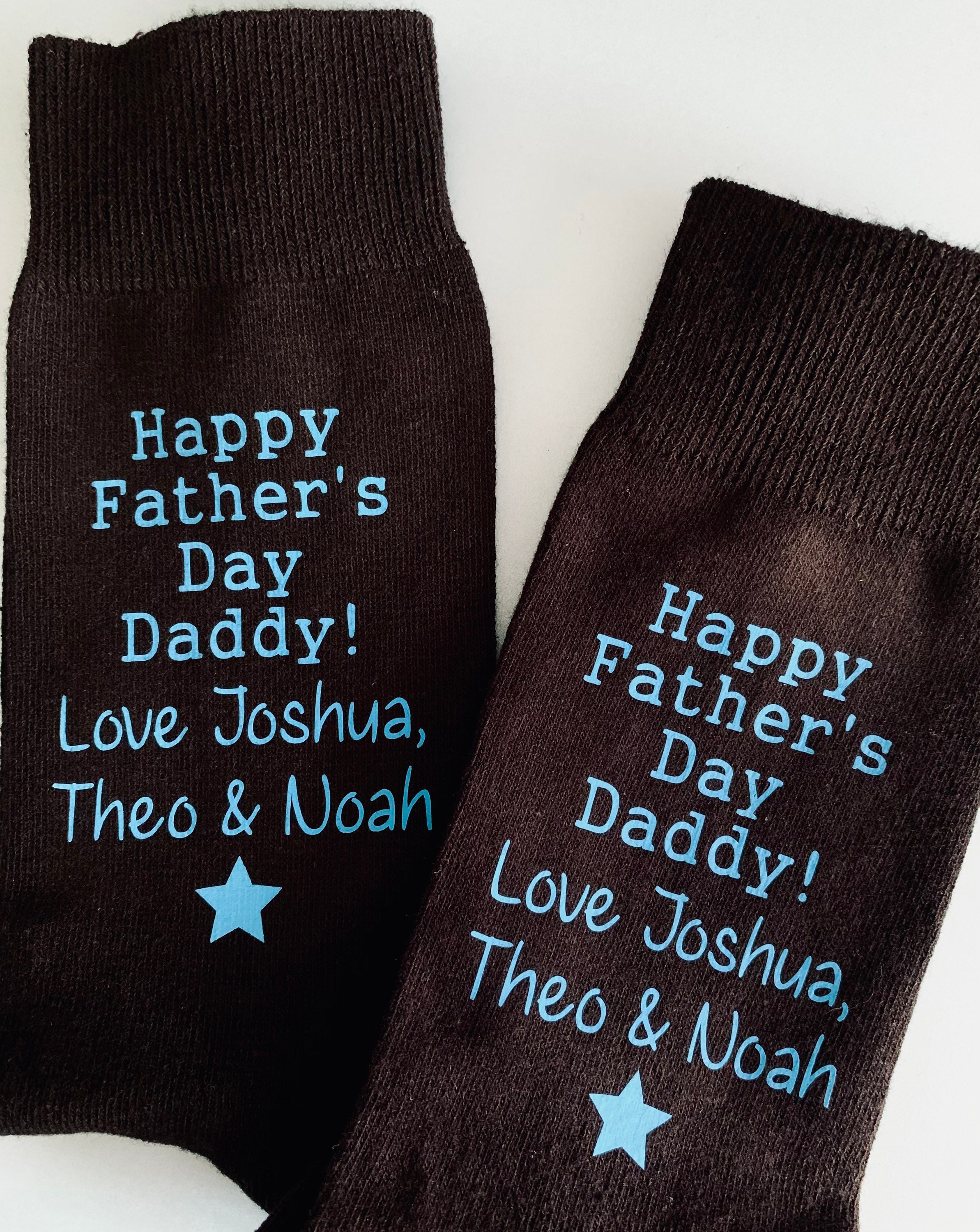 Fathers Day Gift Fathers Day Socks Personalised Socks | Etsy