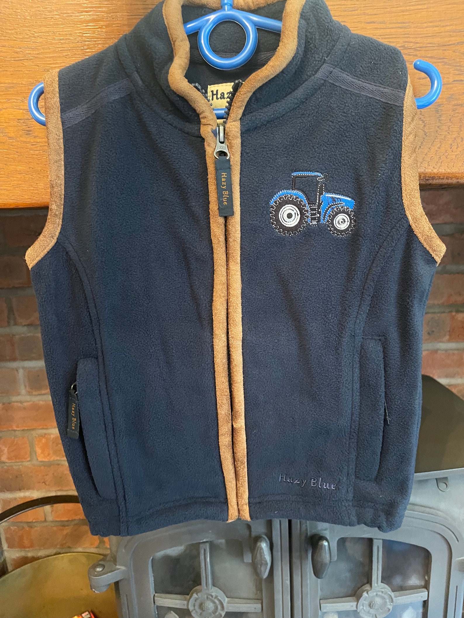 Personalised Childrens Fleece Gilet With Tractor Design - Etsy