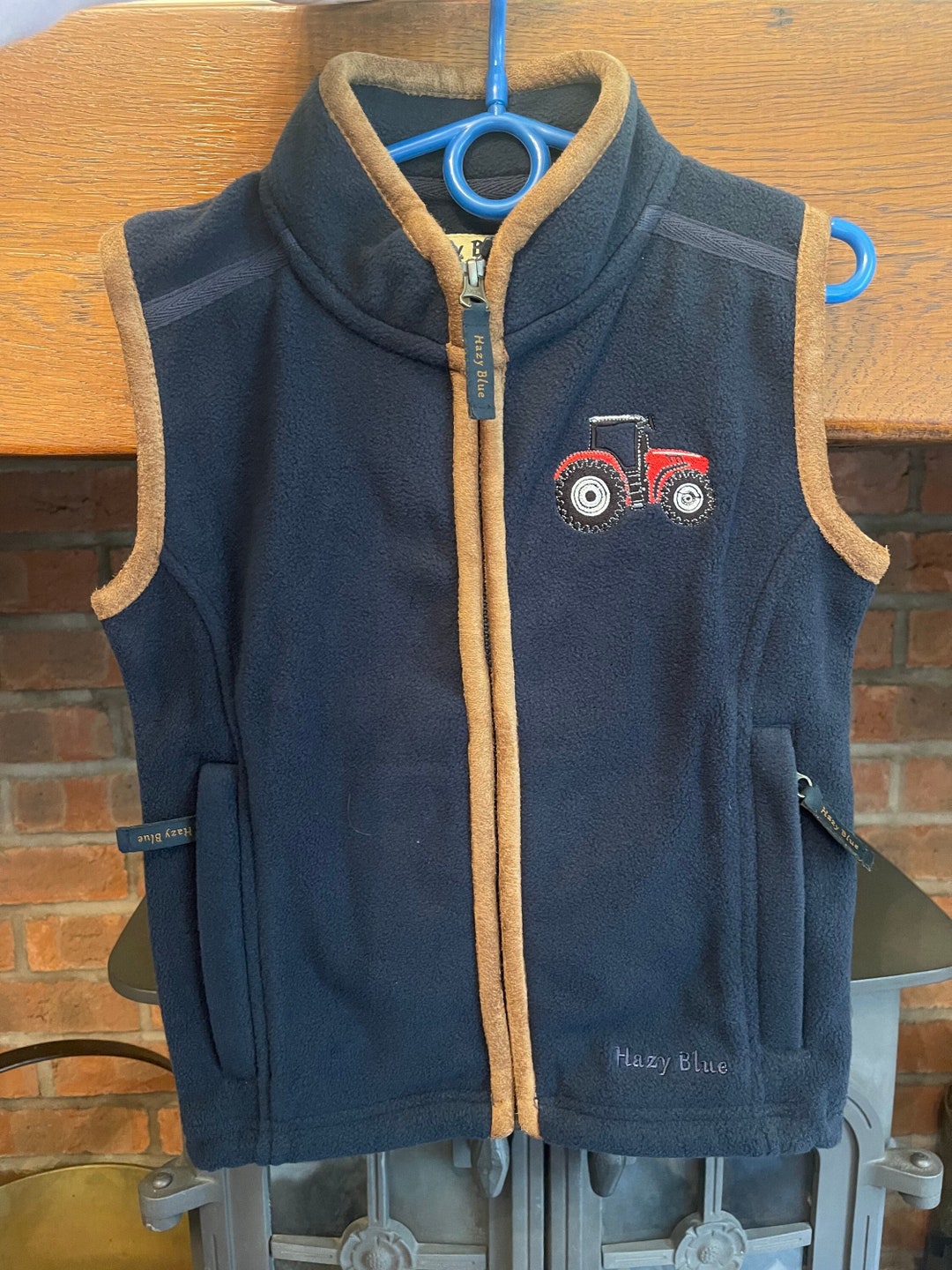 Children’s Fleece Gilet With Red Tractor Design - Etsy UK