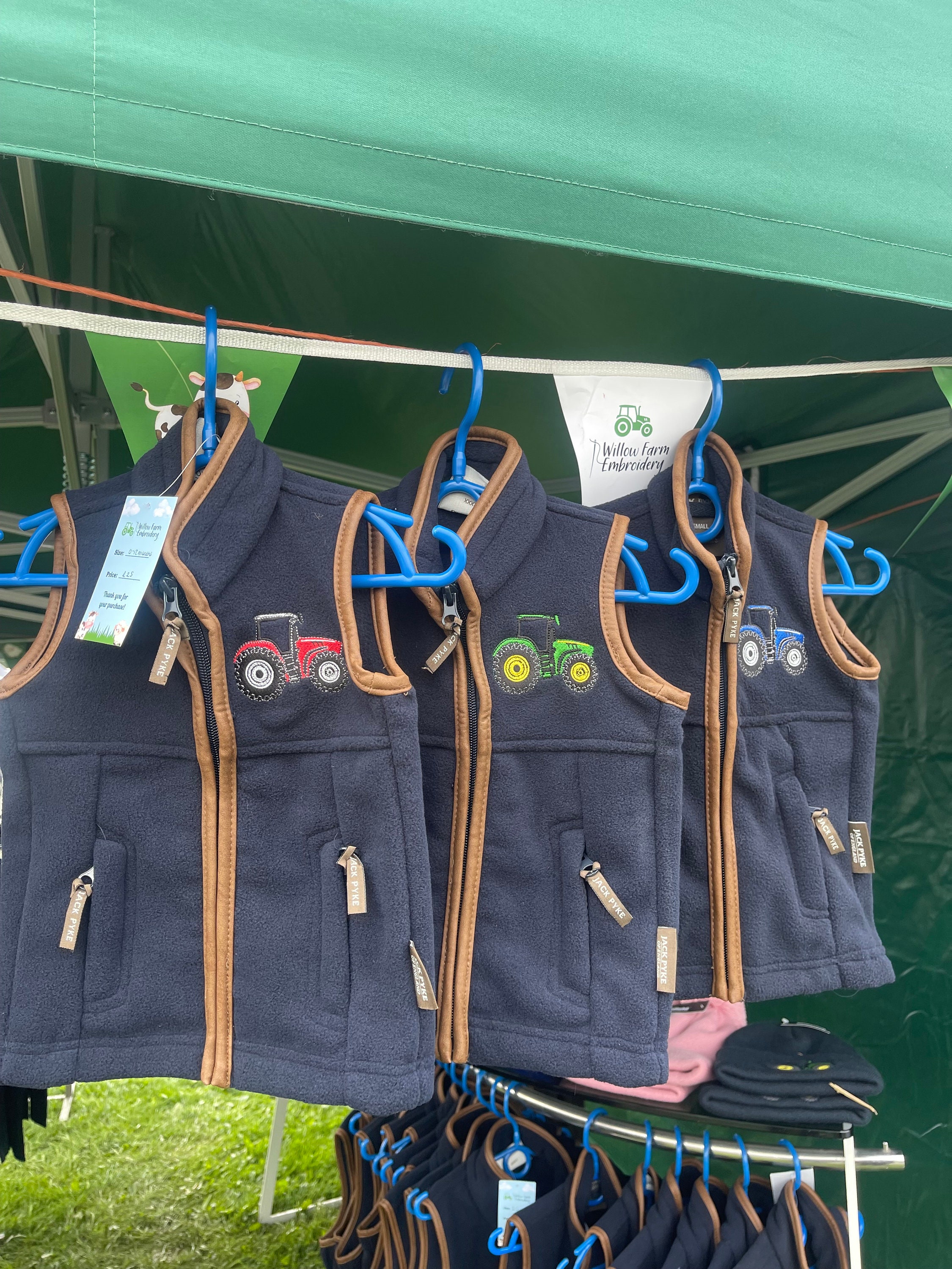 Personalised Children’s Fleece Gilet With Tractor Design - Etsy