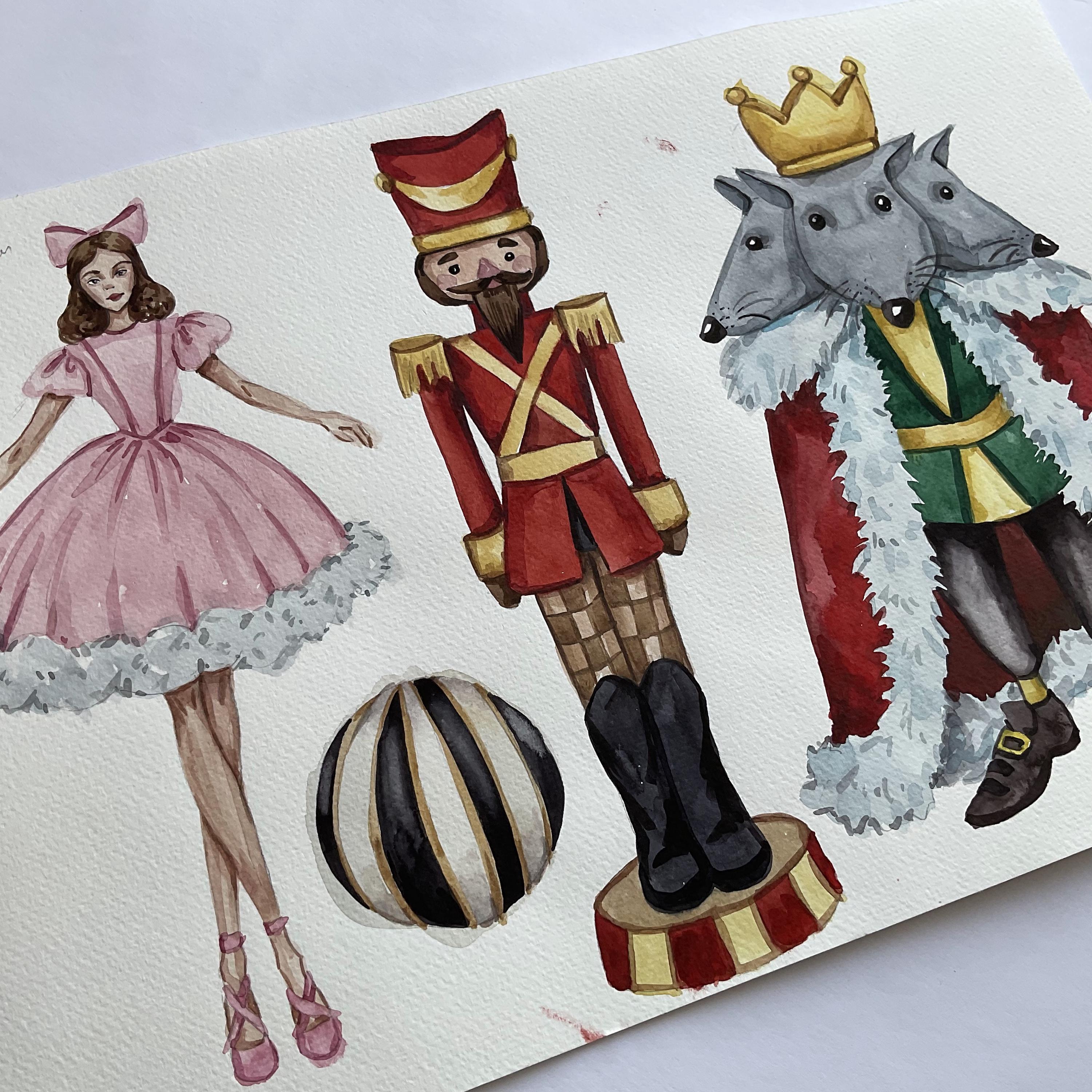 Watercolor Nutcracker Clipart, Nutcracker Graphic, Nutcracker PNG ...