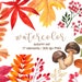 Watercolor Autumn Leaves Clipart, Hand Painted, Fall Leaf, Autumn Decor ...