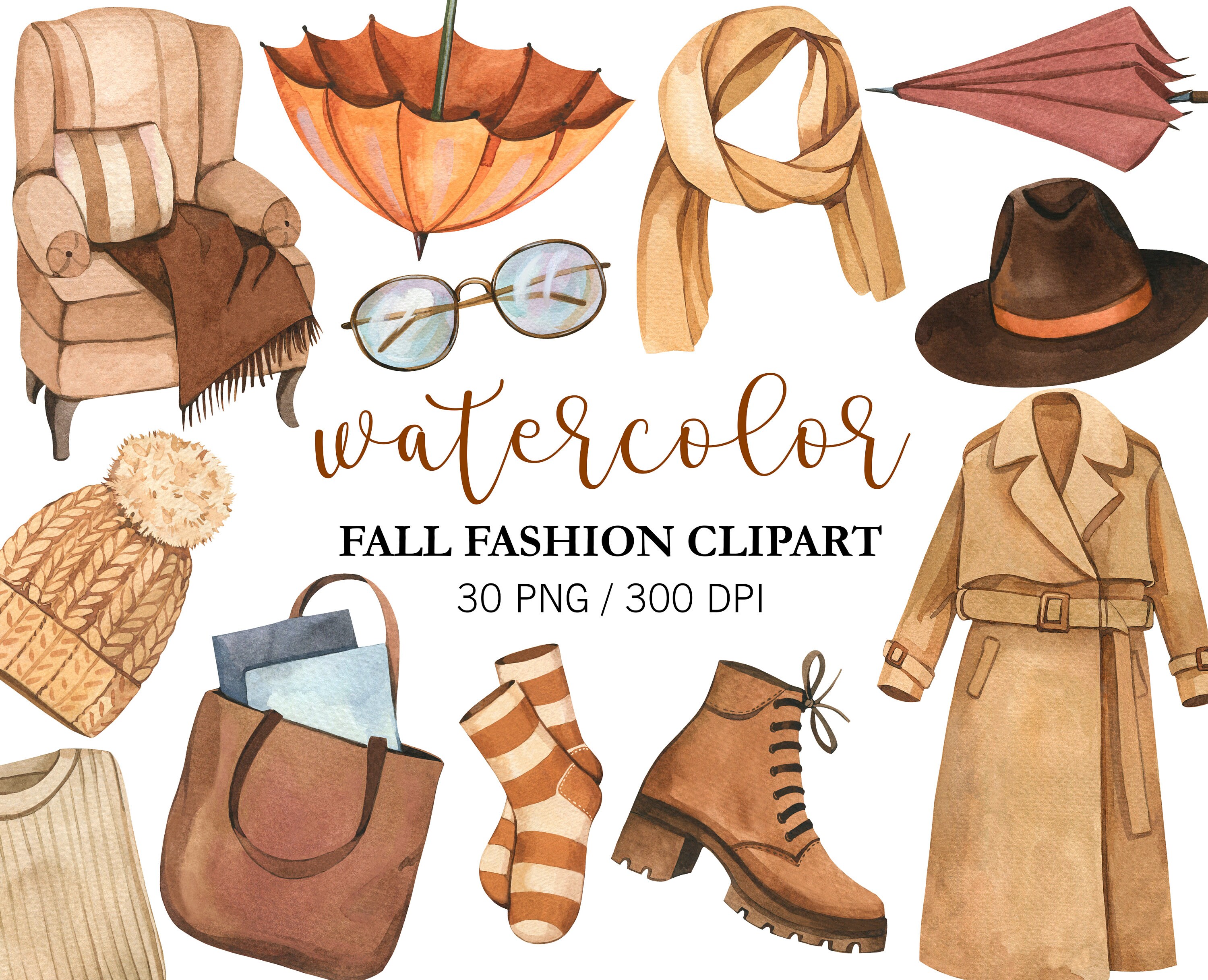 Clip Art Fall Clothes