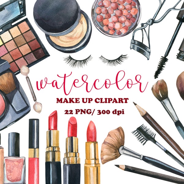 Cosmetics Clipart - Etsy
