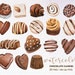 Watercolor Chocolate Candy Clipart, Watercolor Dessert Clipart, PNG ...