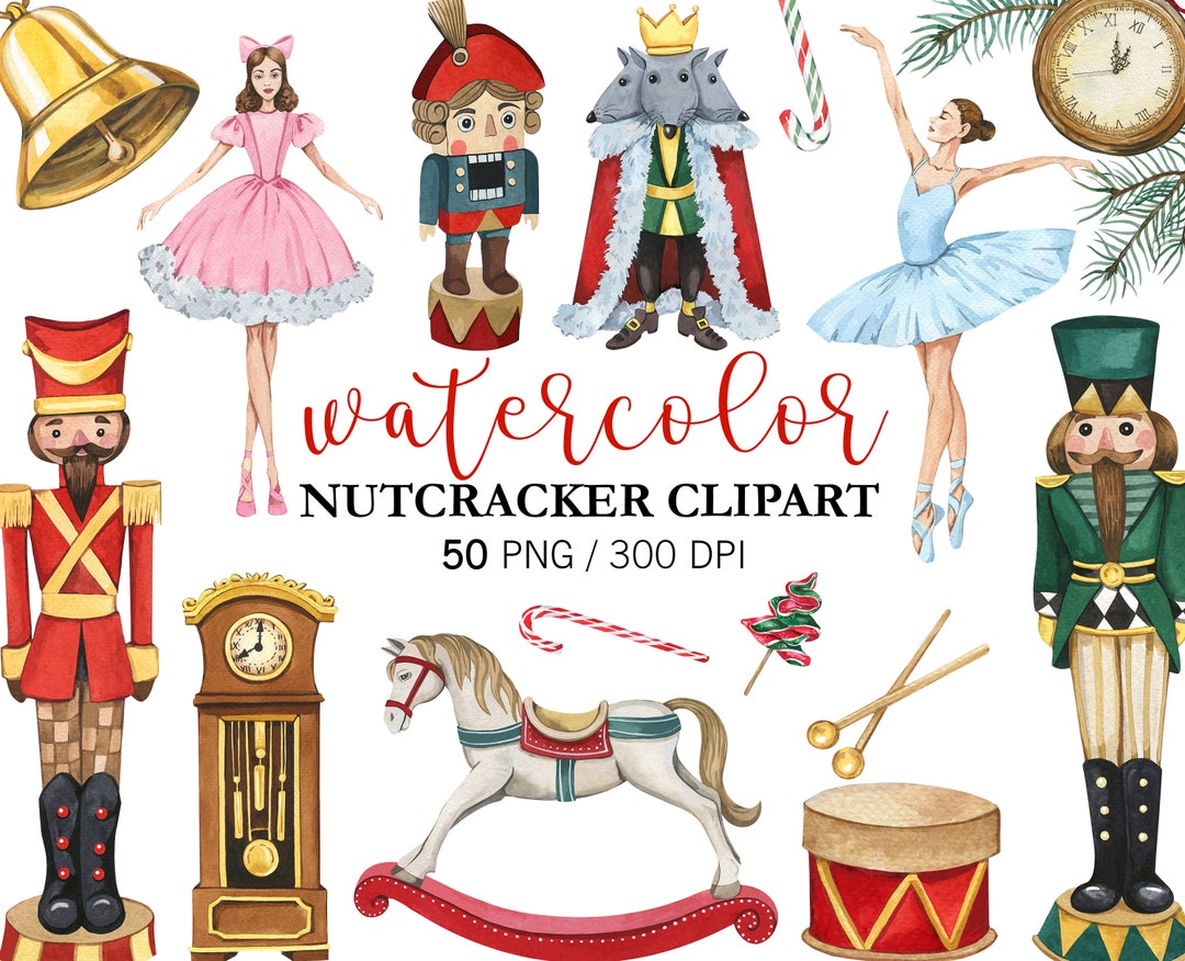 Watercolor Nutcracker Clipart, Nutcracker Graphic, Nutcracker PNG ...