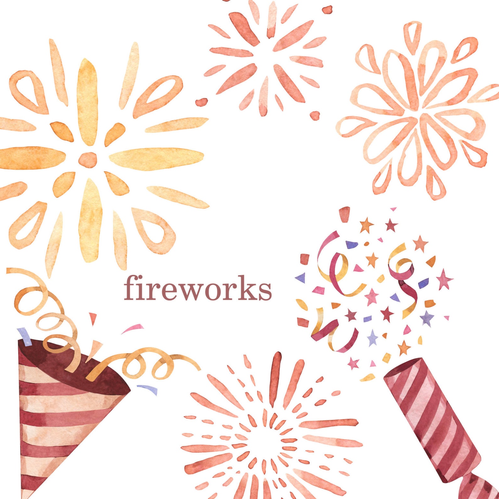 Watercolor Birthday Party Clipart, BIG SET, Birthday Decor, Watercolor ...