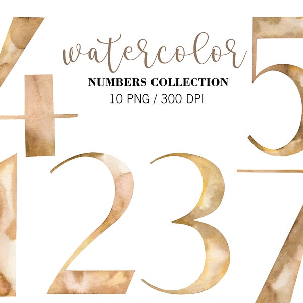 Hand Painted Numbers - Etsy