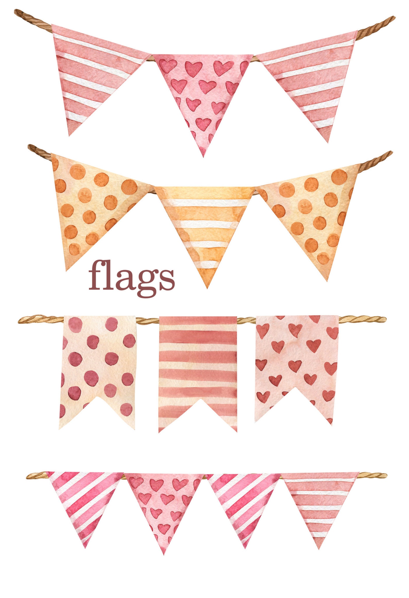 Watercolor Birthday Party Clipart, BIG SET, Birthday Decor, Watercolor ...