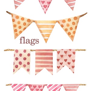 Watercolor Birthday Party Clipart, BIG SET, Birthday Decor, Watercolor ...