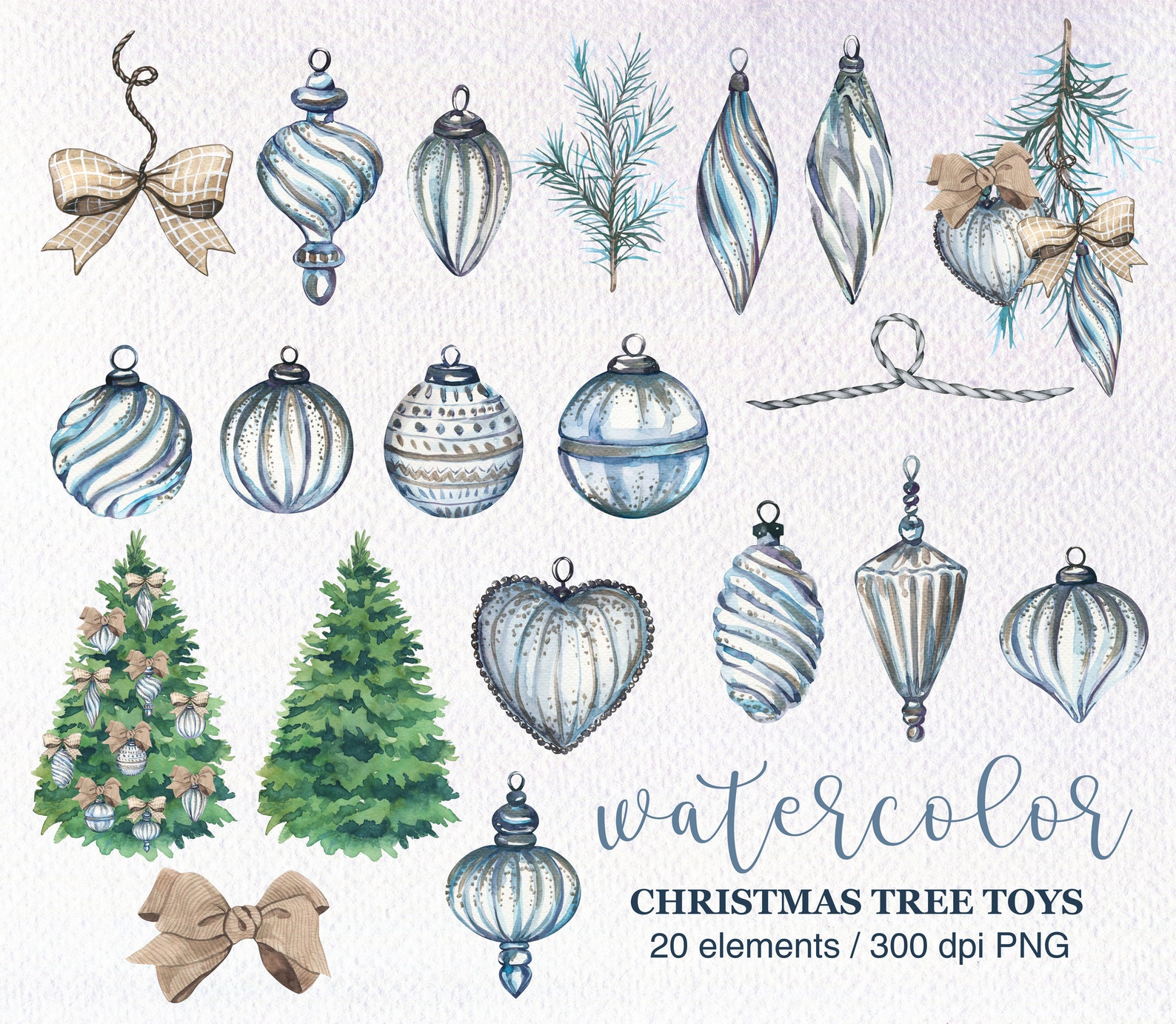 Christmas Tree Toys Clipart, Christmas Balls, Winter Ornaments ...