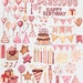 Watercolor Birthday Party Clipart, BIG SET, Birthday Decor, Watercolor ...