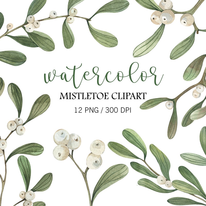 Mistletoe Svg - Etsy