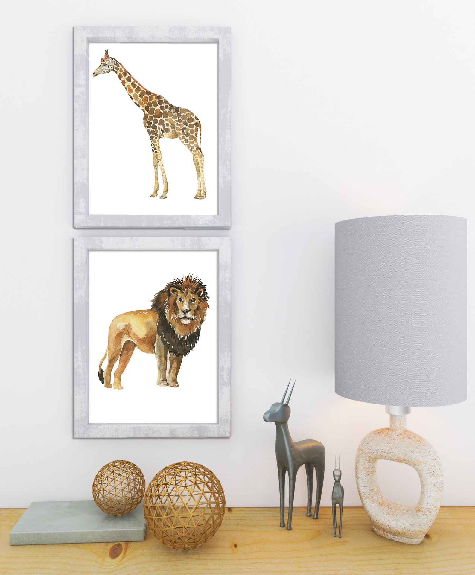 Watercolor Animals Alphabet Clipart Alphabet Animals Nursery Decor ...