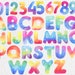 Watercolor Rainbow Alphabet Clipart, Alphabet PNG, Watercolor Separate ...
