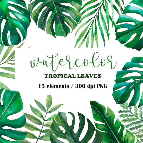 Jungle Leaf Art - Etsy