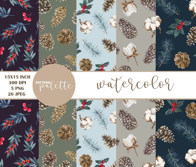 Big Winter BUNDLE Watercolor Clipart BUNDLE Watercolor - Etsy