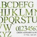 Watercolor Green Alphabet Clipart, Alphabet PNG, Green Separate Letters ...