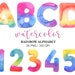 Watercolor Pink Alphabet Clipart, Alphabet PNG, Pink Watercolor ...