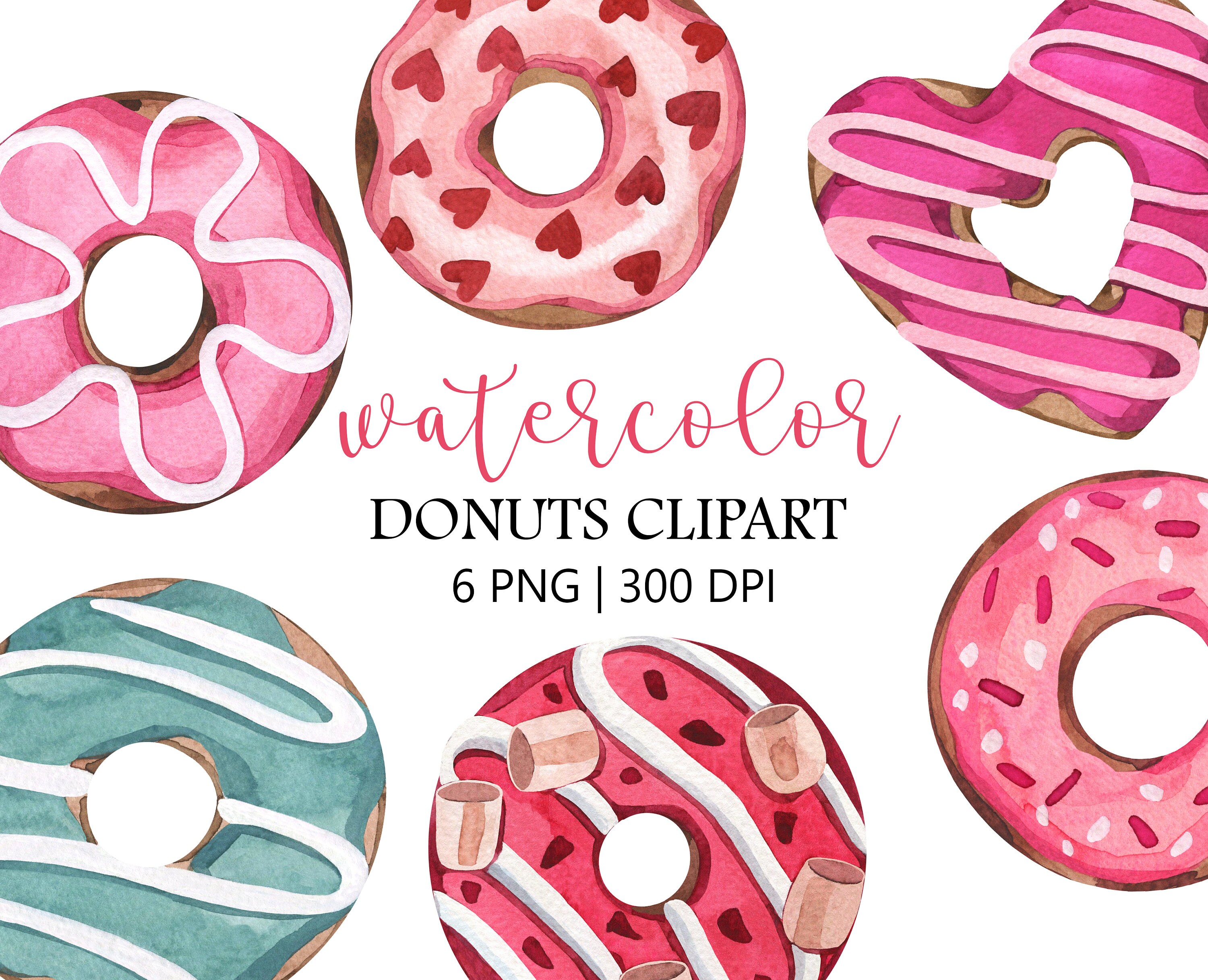 Sprinkle Donut Sweets Clipart Pastry Clipart PNG Little Donuts Sweet Donuts Bakery Clipart ...