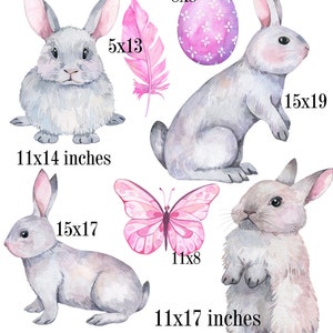 Watercolor Easter Bunny Rabbit Clipart, Easter Bunny Png, Easter ...