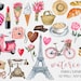 Watercolor Paris Clipart, Eiffel Tower, Travel Clipart, France, Love ...