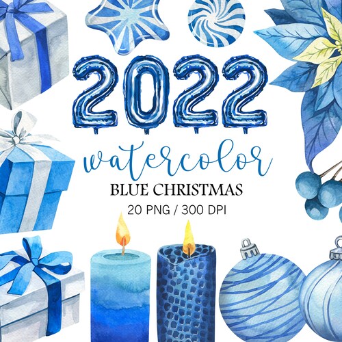 Christmas Baubles Clipart Watercolor Christmas Ornaments Png | Etsy