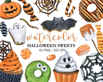 Halloween Fun Printable Digital Clipart Set - Etsy