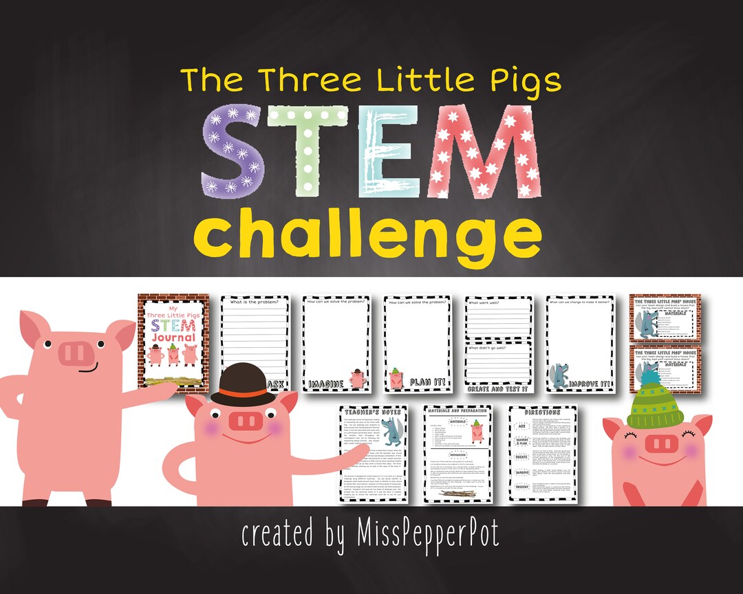 Three Little Pigs STEM Challenge, School Resource, Teaching Resource ...
