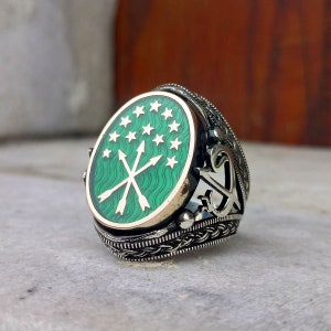 925 Sterling Circassian Men Ring,circassian Ring, Silver Circassian Men ...