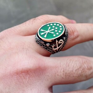 925 Sterling Circassian Men Ring,circassian Ring, Silver Circassian Men ...