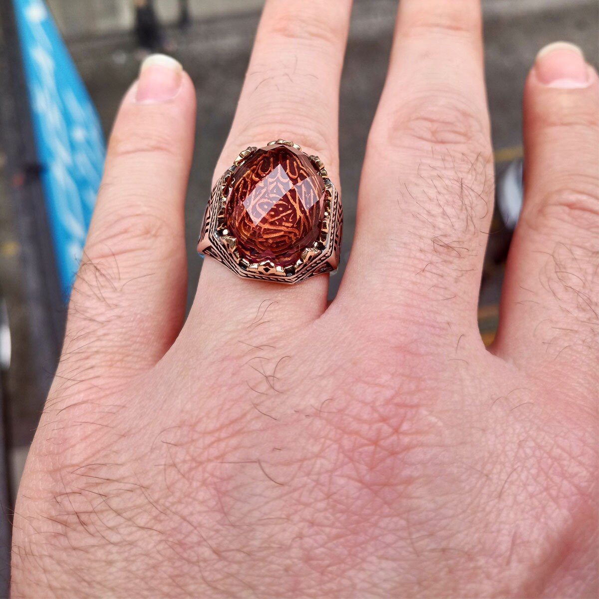 925 Sterling Silver Alexandrite Stone Moon Star Patterned - Etsy