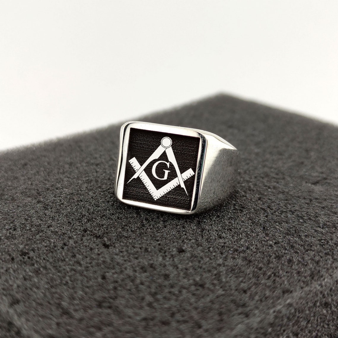 Silver Masonic Rings Freemason Ring Masonic Rings Master - Etsy