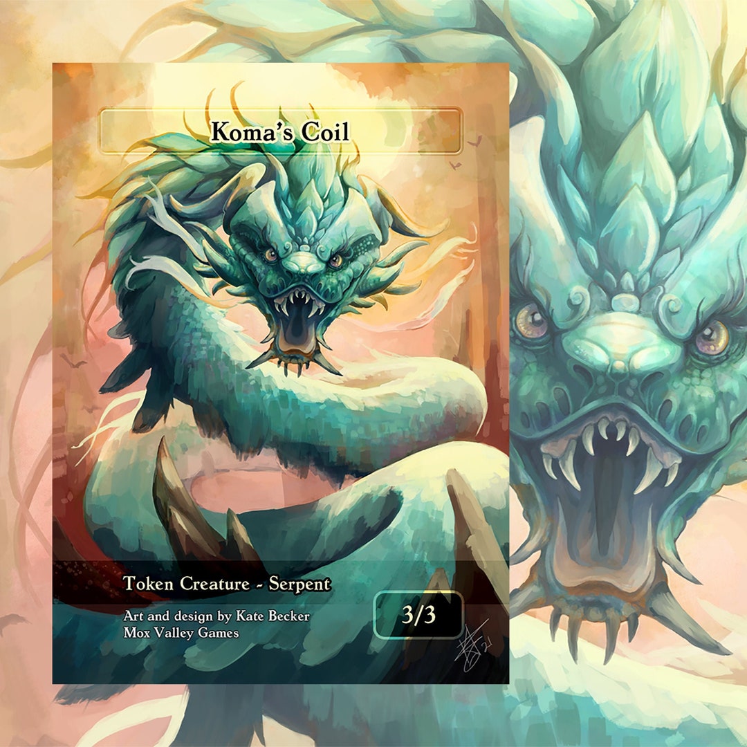 Set of Four Koma's Coil Tokens - Etsy