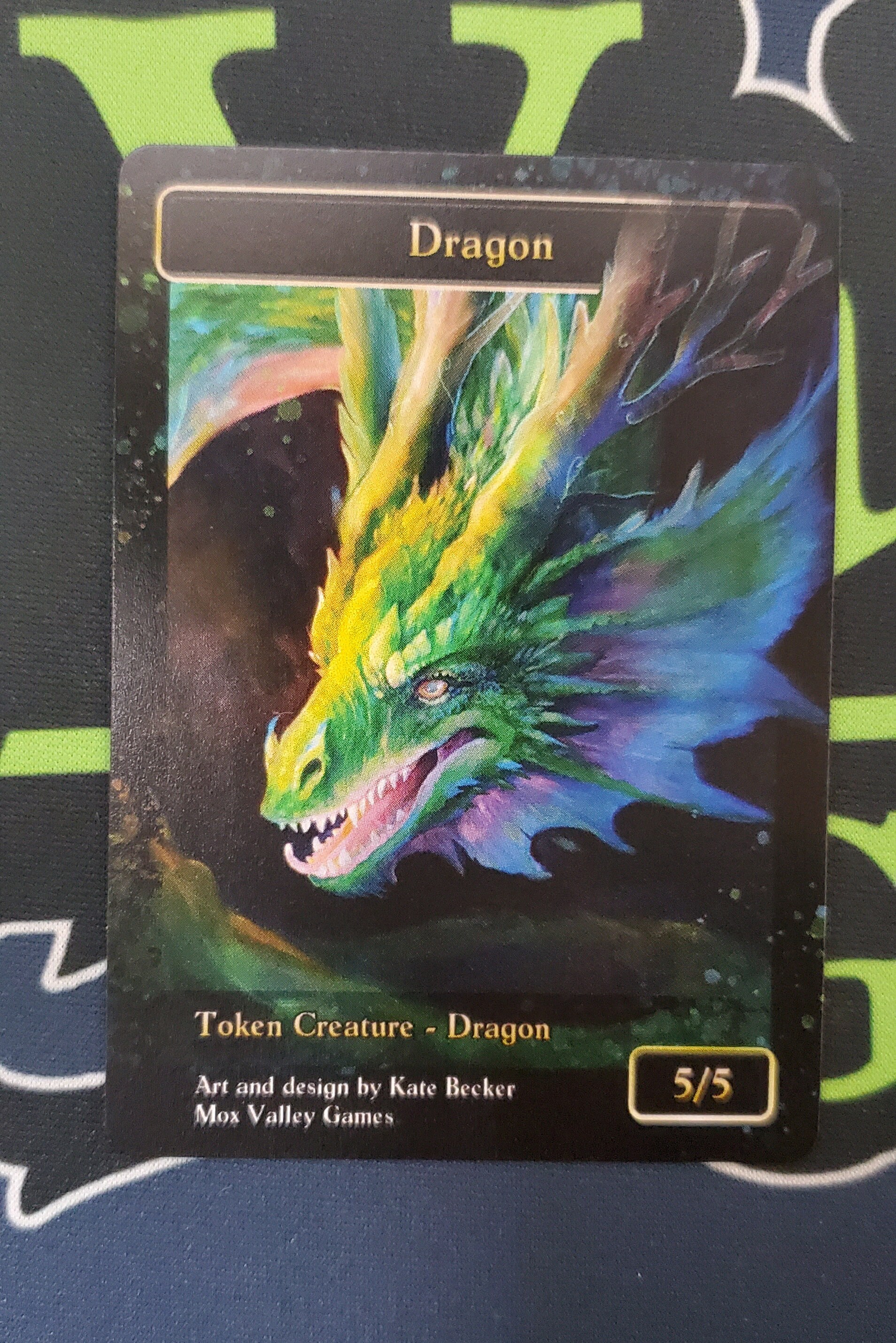 Set of Four MTG Dragon Tokens - Etsy