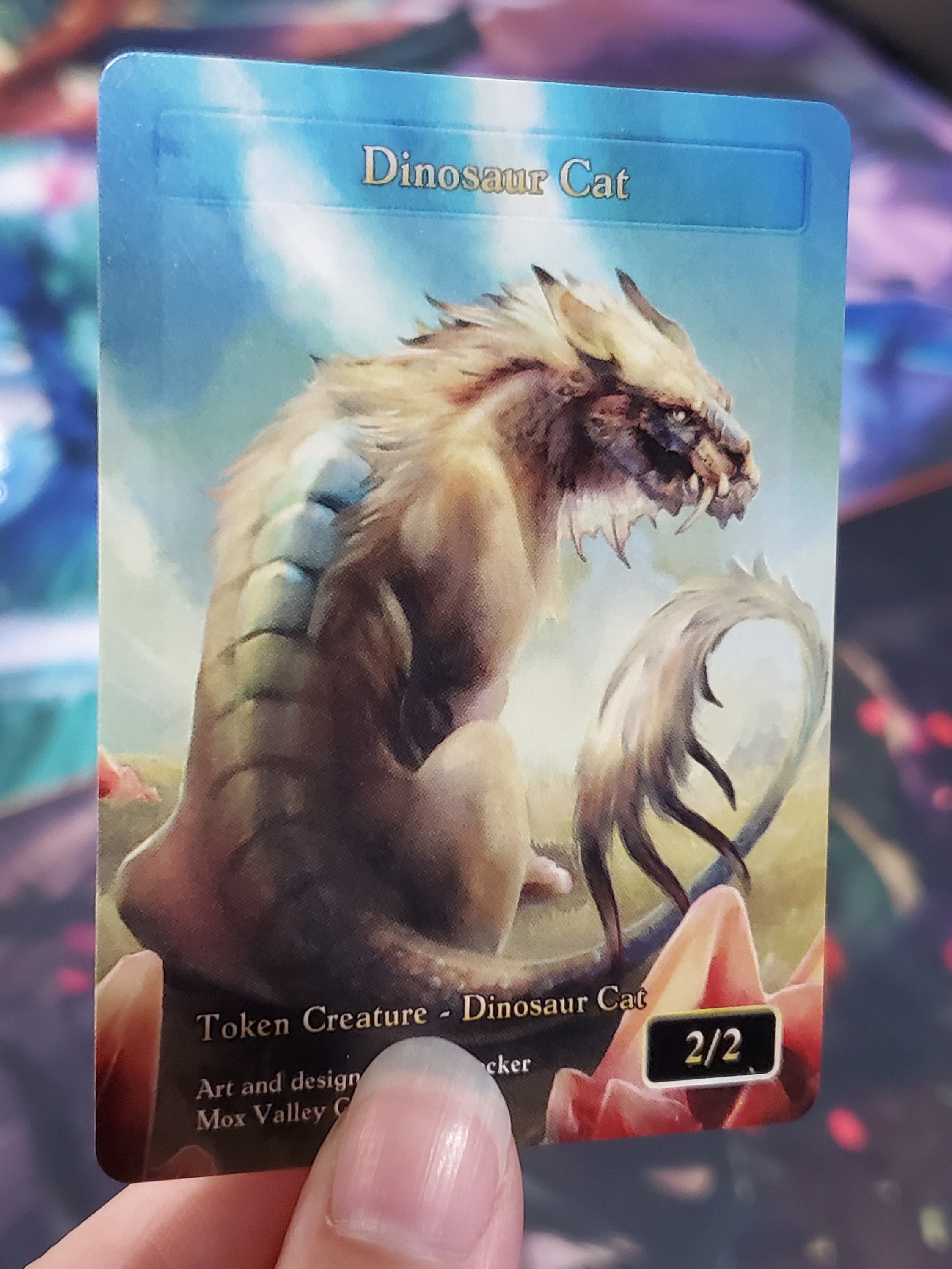 X4 MTG Dinosaur Cat Tokens - Etsy