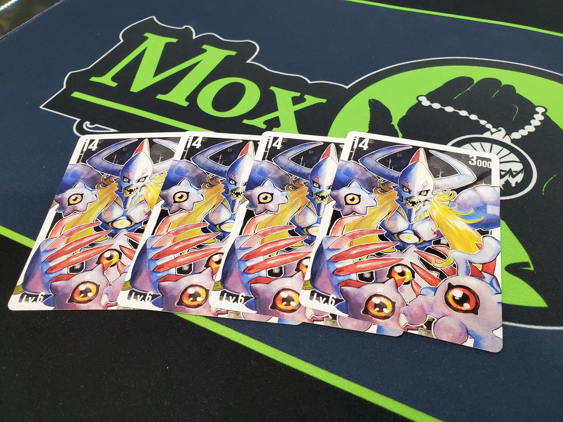 Set of Four Digimon TCG Diaboromon Tokens - Etsy