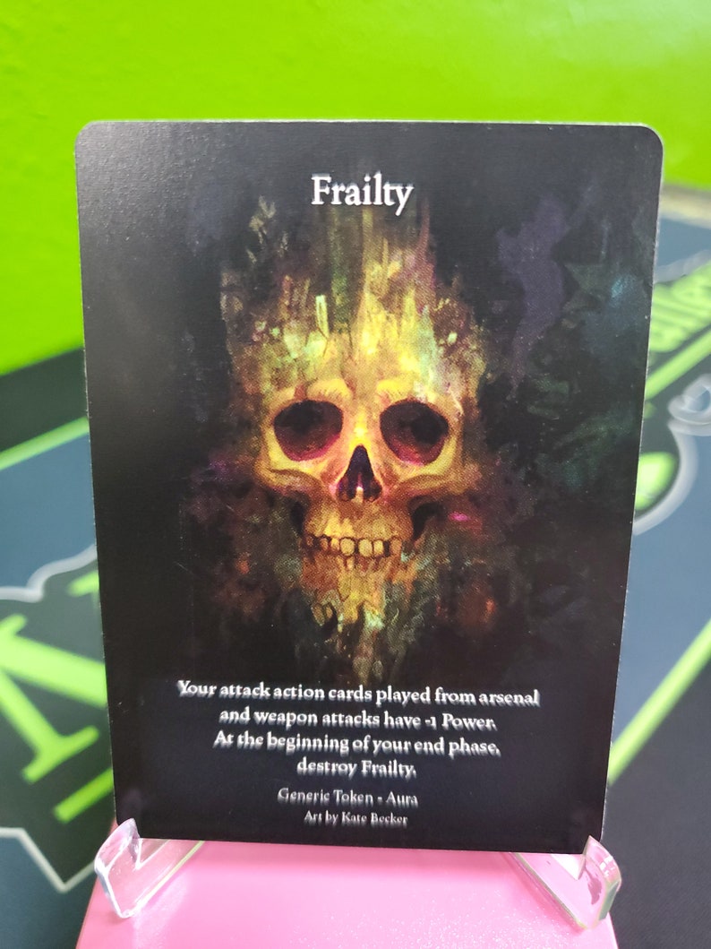 Inertia // Frailty Token two Sided Front and Back Pictured - Etsy