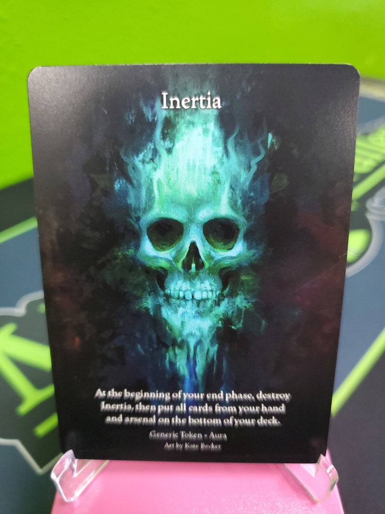 Inertia // Frailty Token two Sided, Front and Back Pictured - Etsy