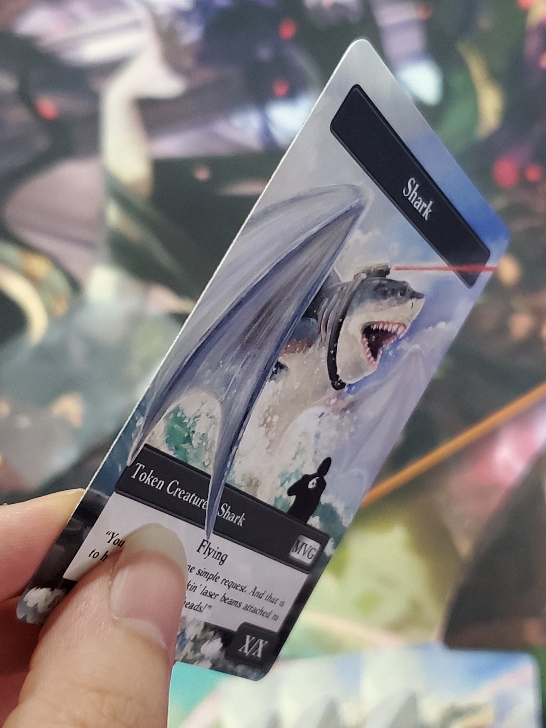 Set of Four MTG Laser Shark Tokens - Etsy