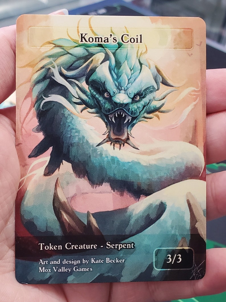 Set of Four Koma's Coil Tokens - Etsy