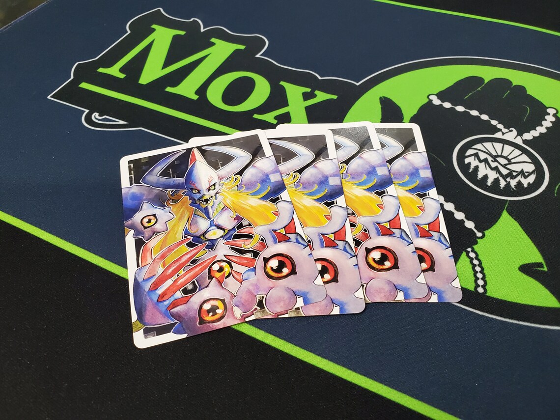 Set of Four Digimon TCG Diaboromon Tokens - Etsy