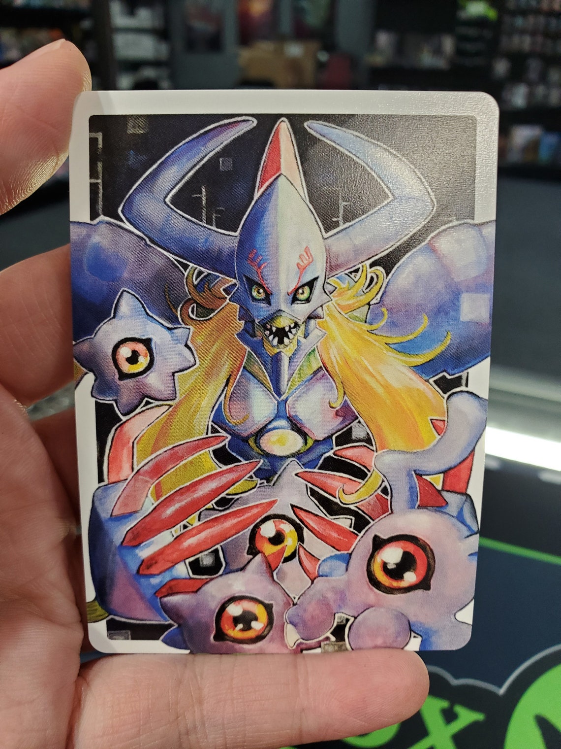 Set of Four Digimon TCG Diaboromon Tokens - Etsy